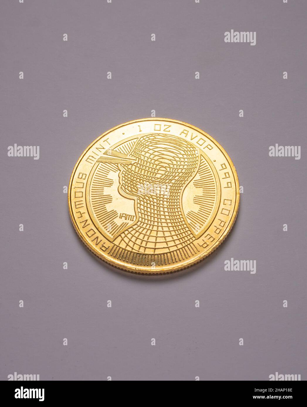Macro shot of a Bit Coin Crypto Currency Stock Photo - Alamy