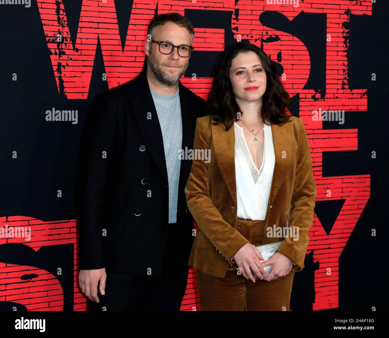 LOS ANGELES - DEC 7: Seth Rogen, Lauren Miller at the West Side Story ...
