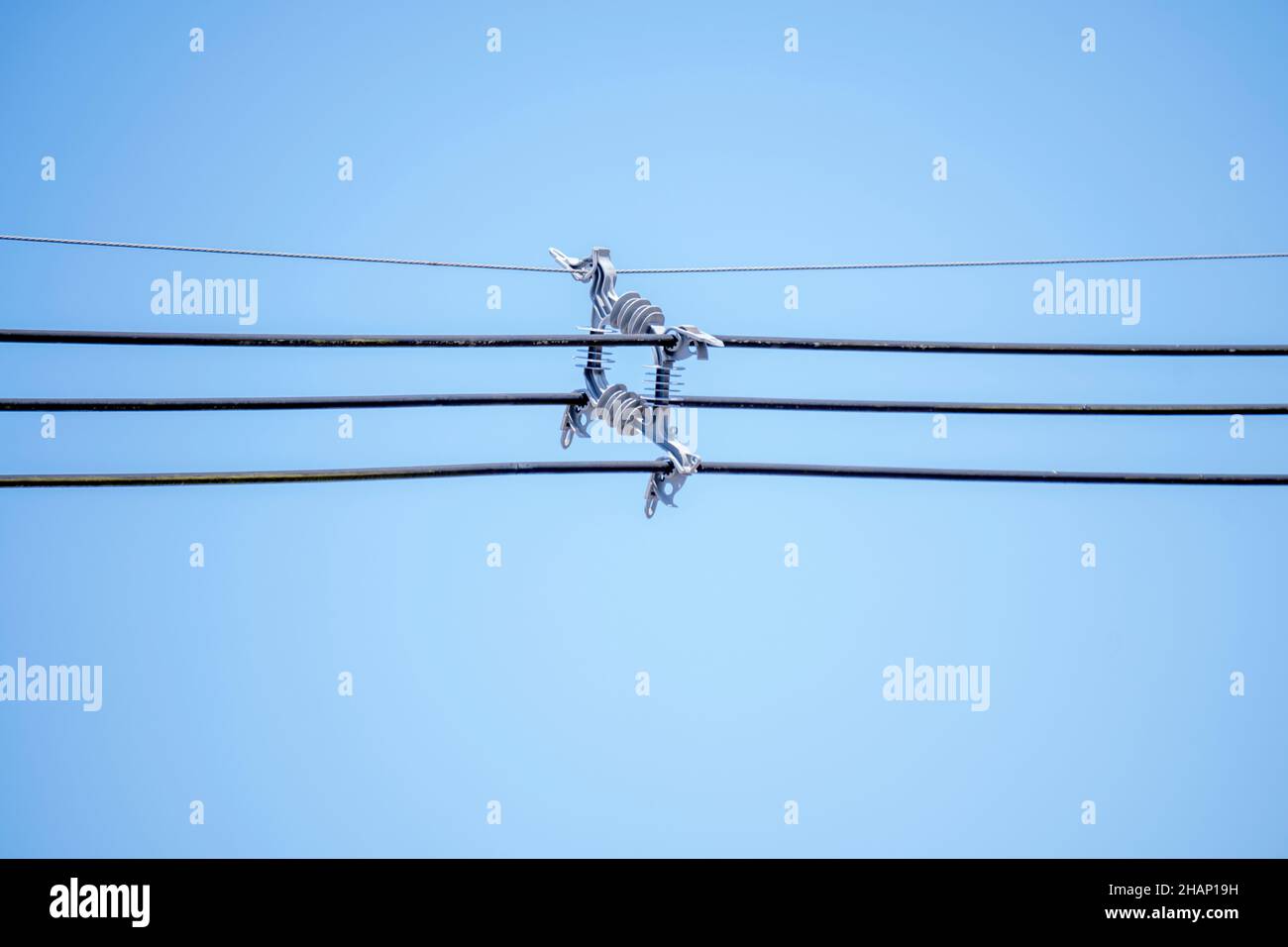 High Voltage Cable Spacer Stock Photo - Alamy