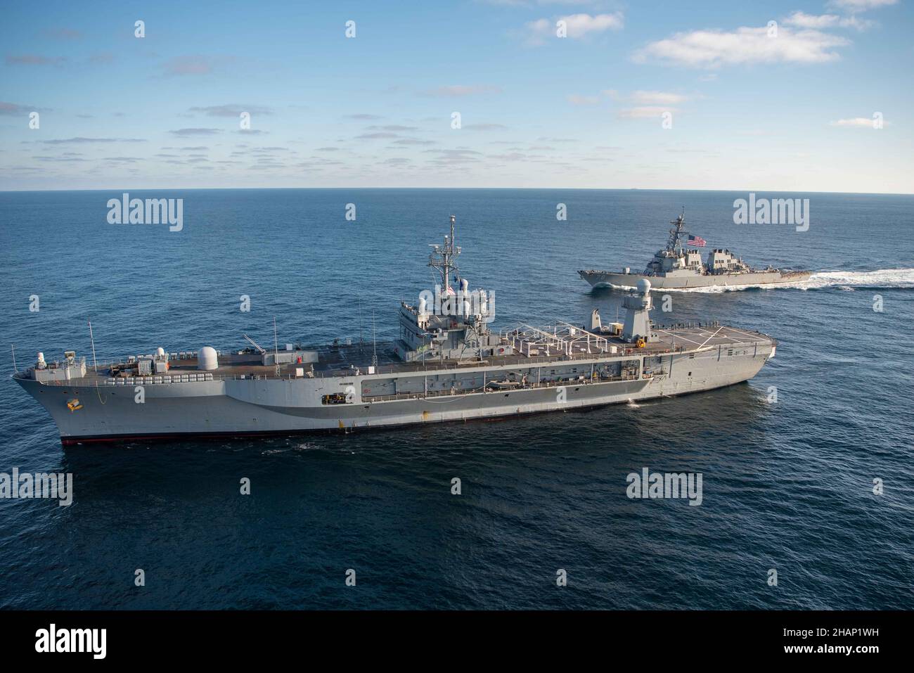 Black Sea, United States. 12 November, 2021. The U.S. Navy Blue Ridge ...