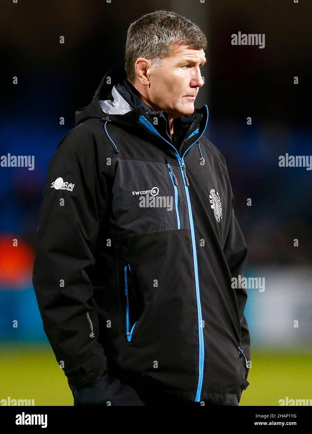 Exter Chiefs head coach Rob Baxter before the Heineken Champions Cup ...