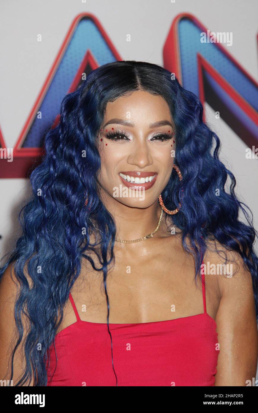 Sasha Banks 12/13/2021 The Los Angeles Premiere of "Spider-Man: No Way ...
