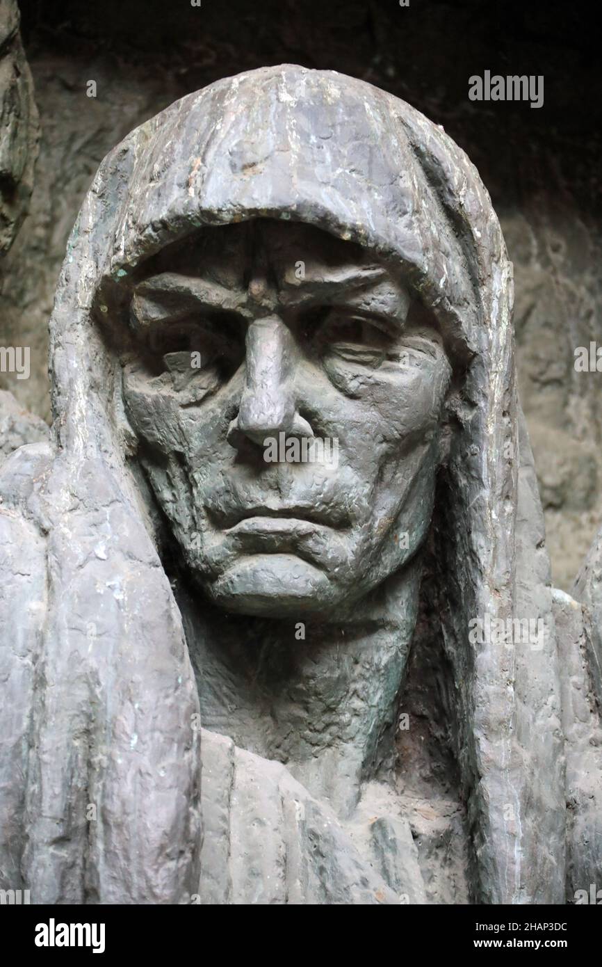 Sculptural detail of the Alley of the Hero Cities at the Motherland ...