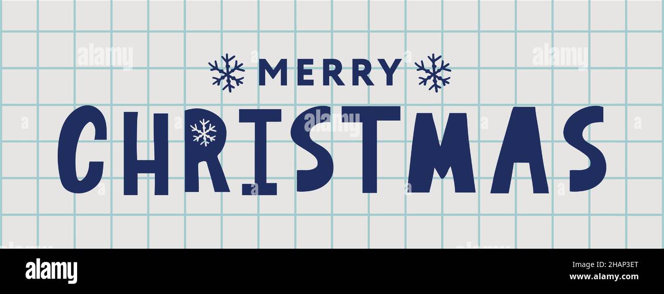 Banner Merry Christmas Holiday New Year Letter font Vector Stock Vector ...