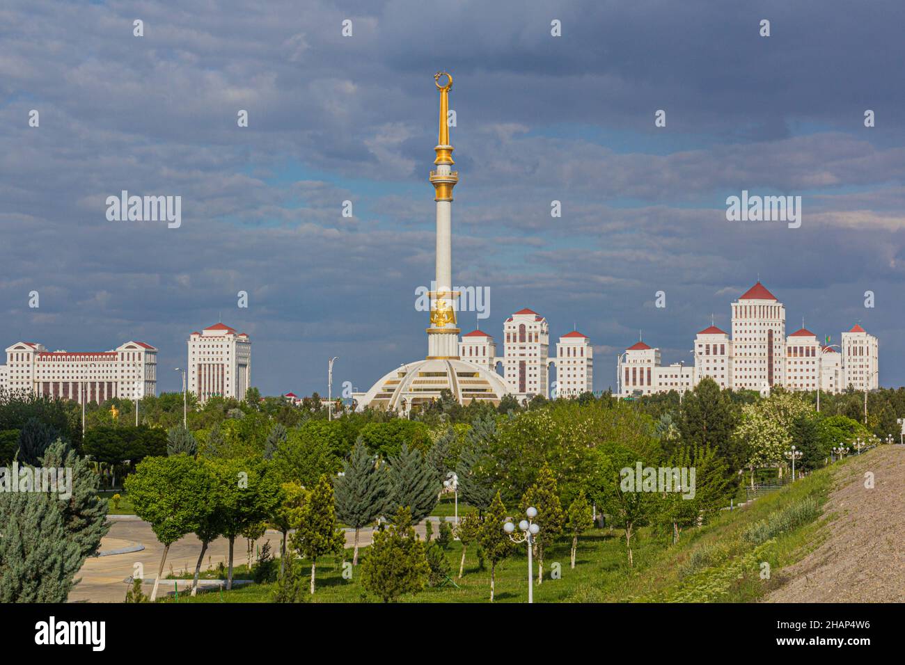 Independence Monument in Ashgabat, Turkmenistan Stock Photo - Alamy
