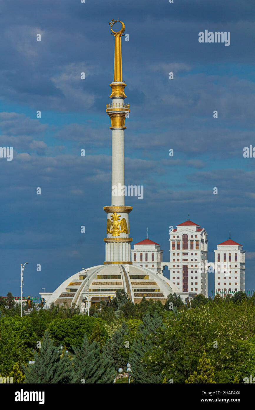 Independence Monument in Ashgabat, Turkmenistan Stock Photo - Alamy