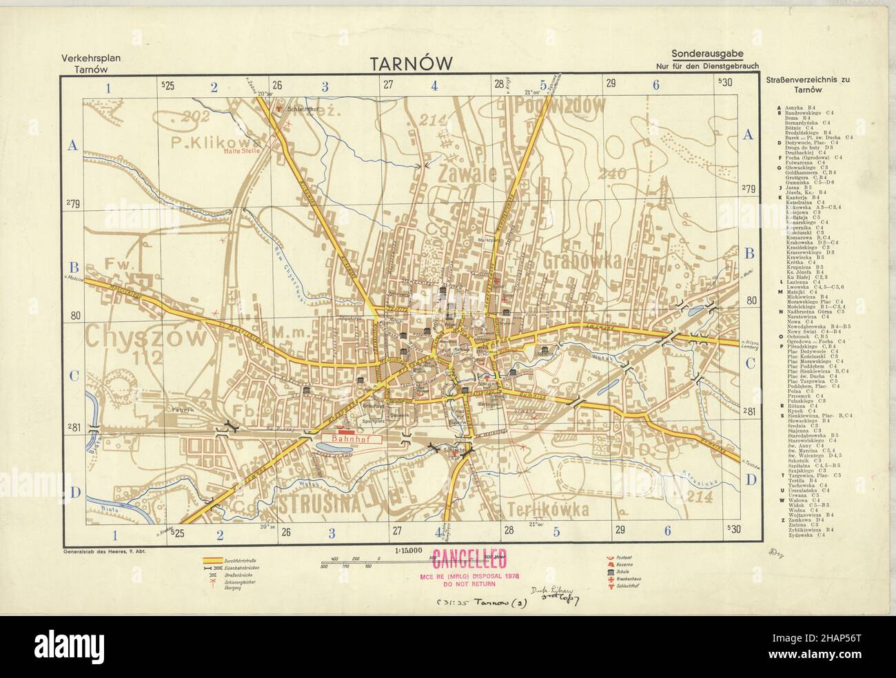 Retro tarnow map hi-res stock photography and images - Alamy