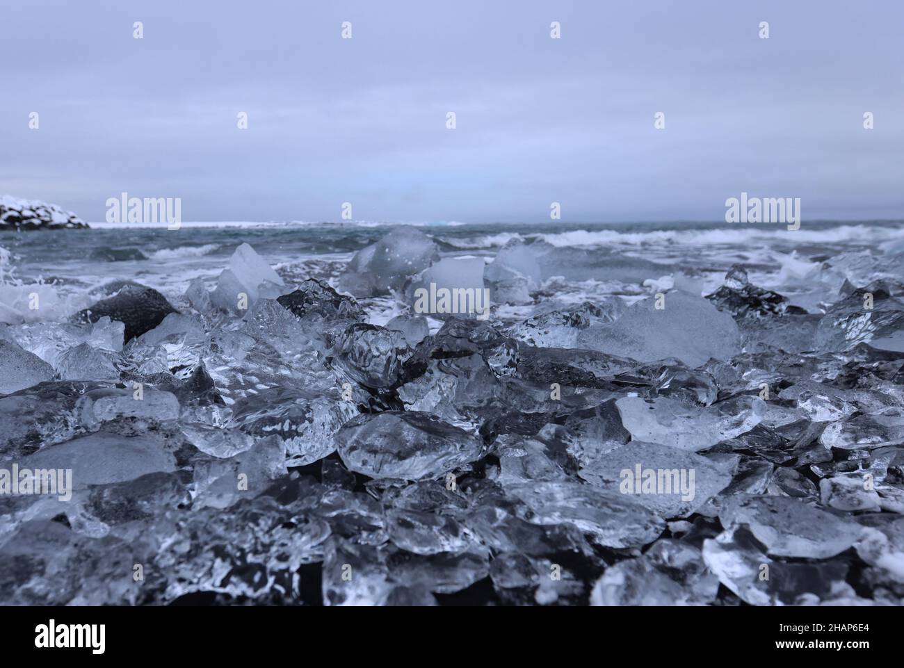 Ice diamonds on the beach, Diamonds Beach Iceland Stock Photo - Alamy