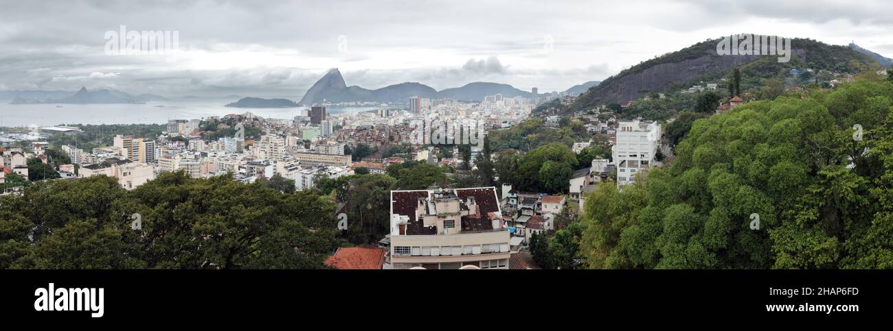Rio de Janeiro panorama on a rainy day Stock Photo - Alamy