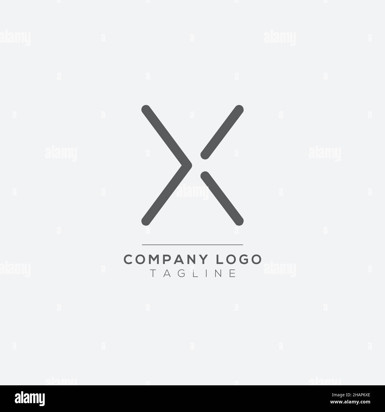Abstract letter X logo design. Creative, Premium Minimal emblem design ...