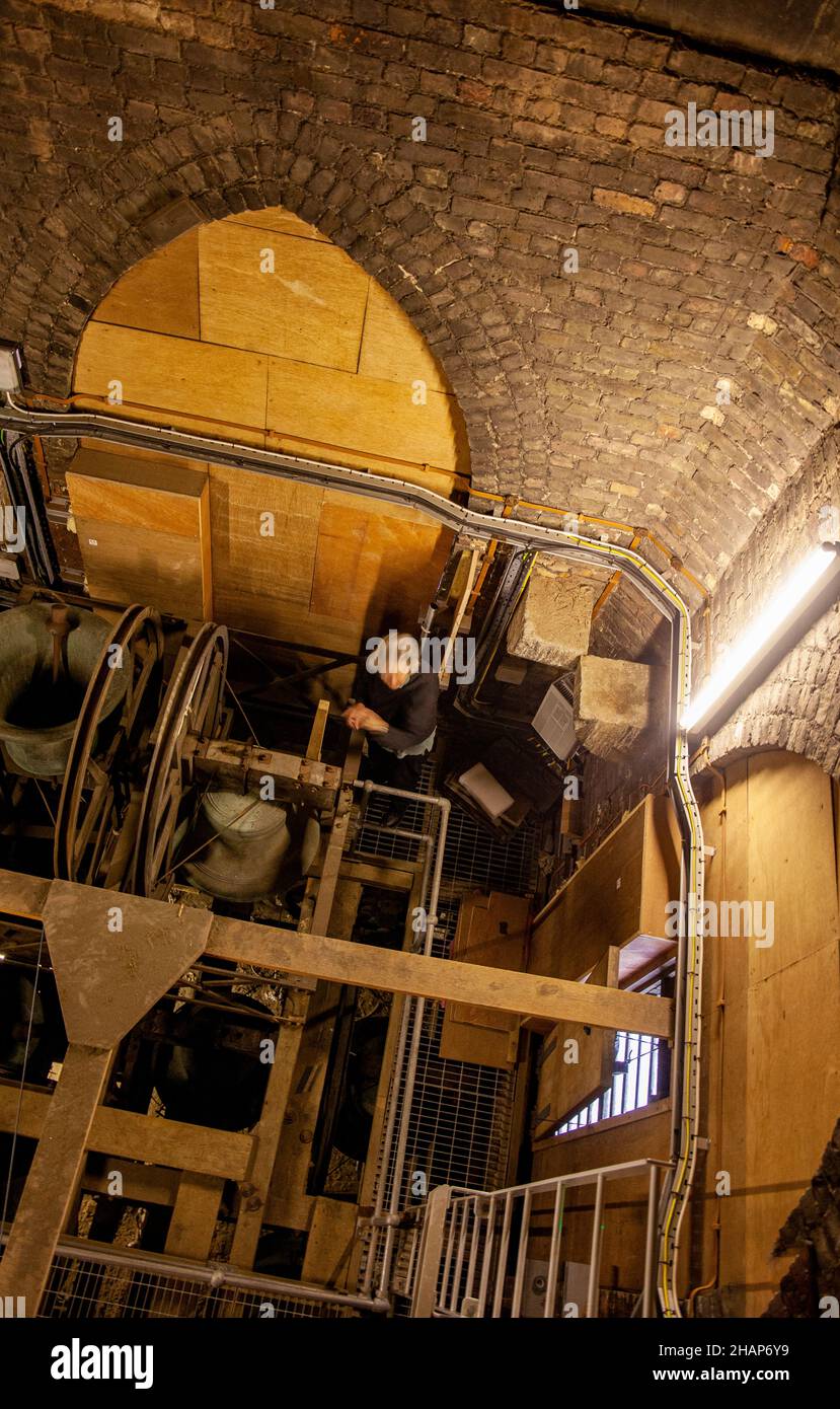 Church Bell Ropes Ringing High Resolution Stock Photography and Images ...