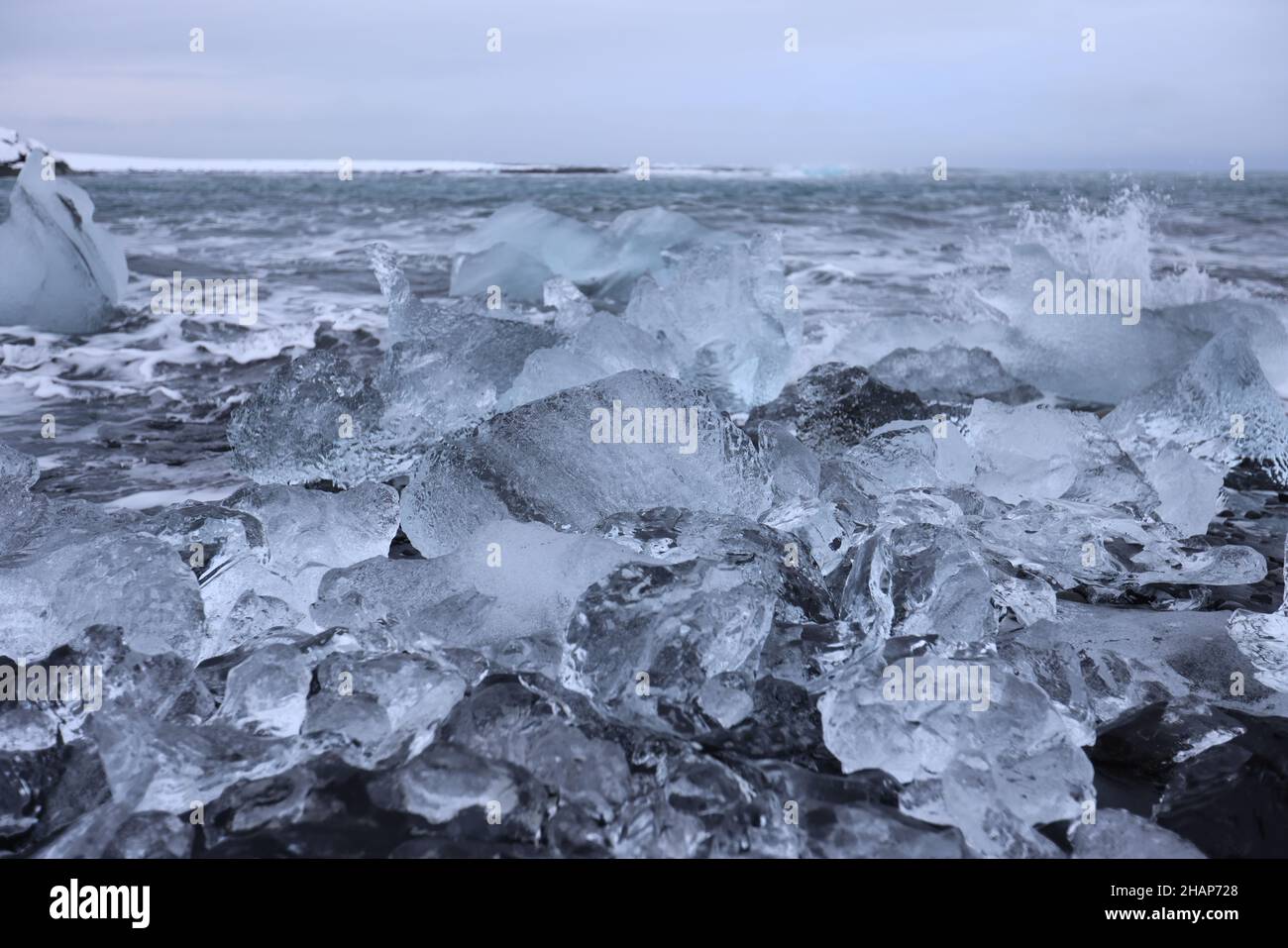Ice diamonds on the beach, Diamonds Beach Iceland Stock Photo - Alamy