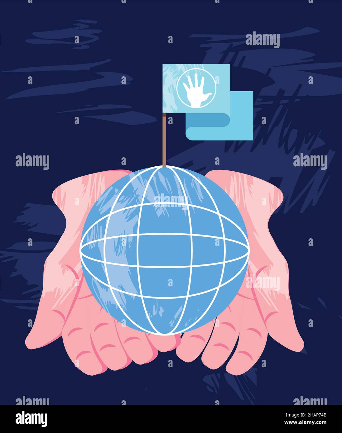 hands with world human rights Stock Vector Image & Art - Alamy