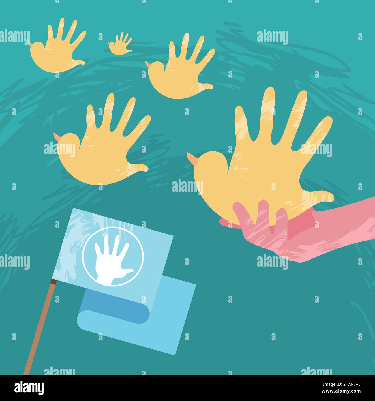 human rights pigeons Stock Vector Image & Art - Alamy