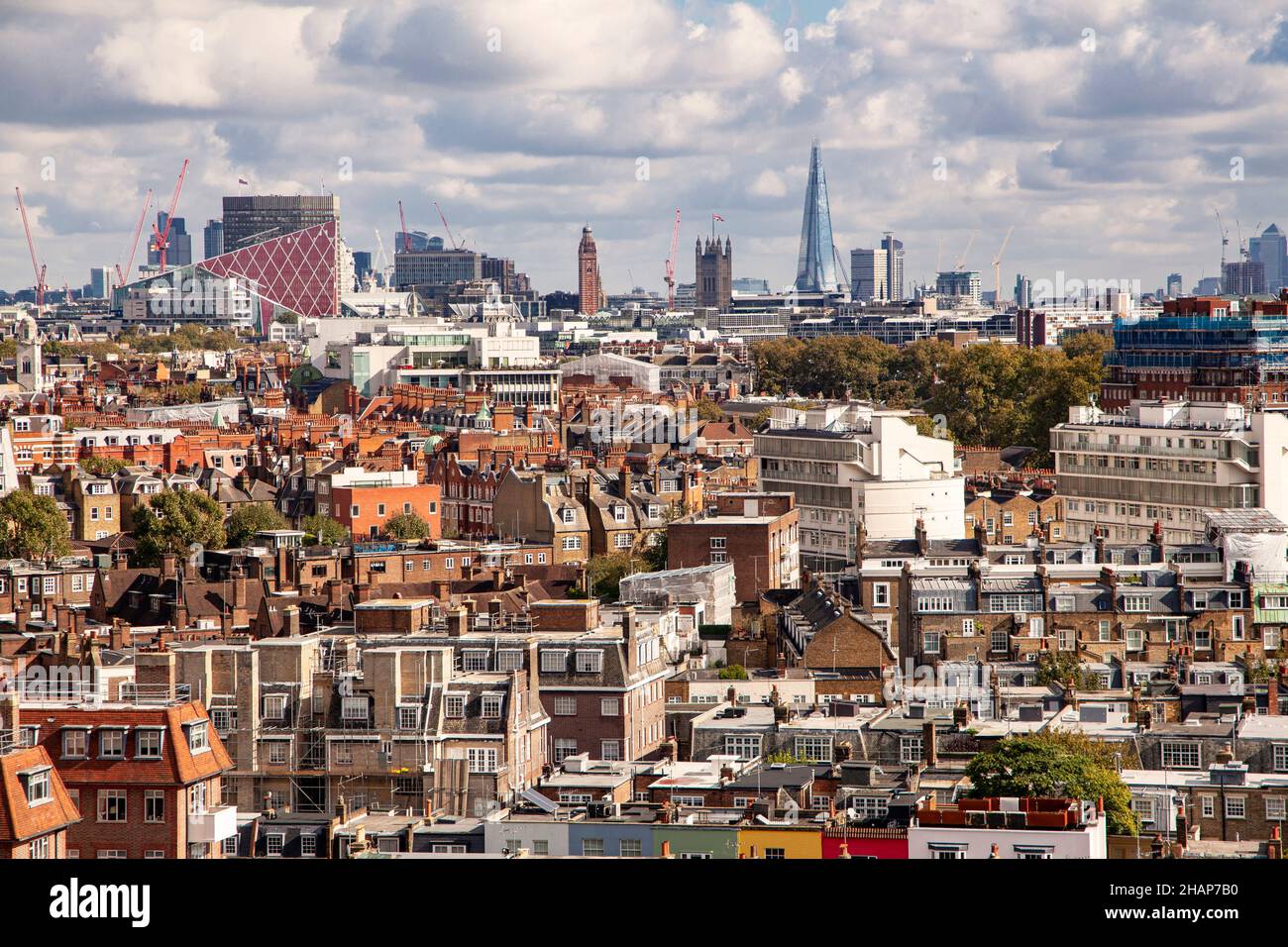 View from St Luke's Church, Chelsea, London; designed by James Savage ...