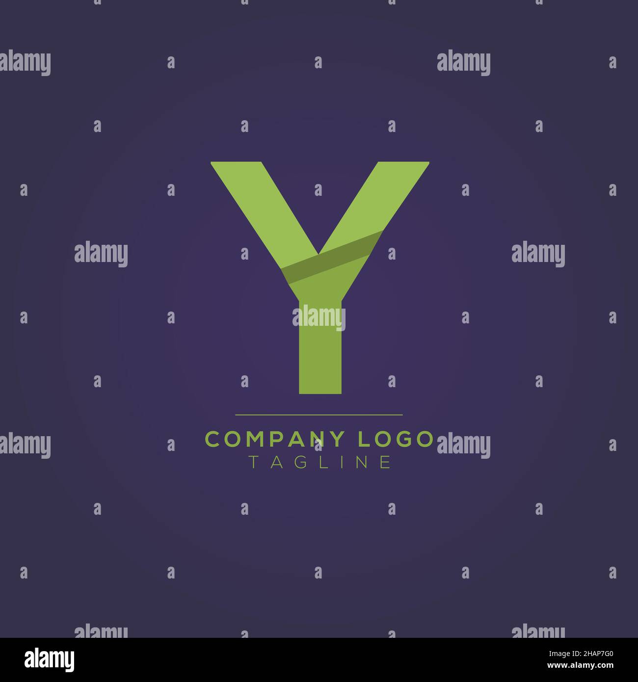 Abstract letter Y logo design. Creative, Premium Minimal emblem design ...