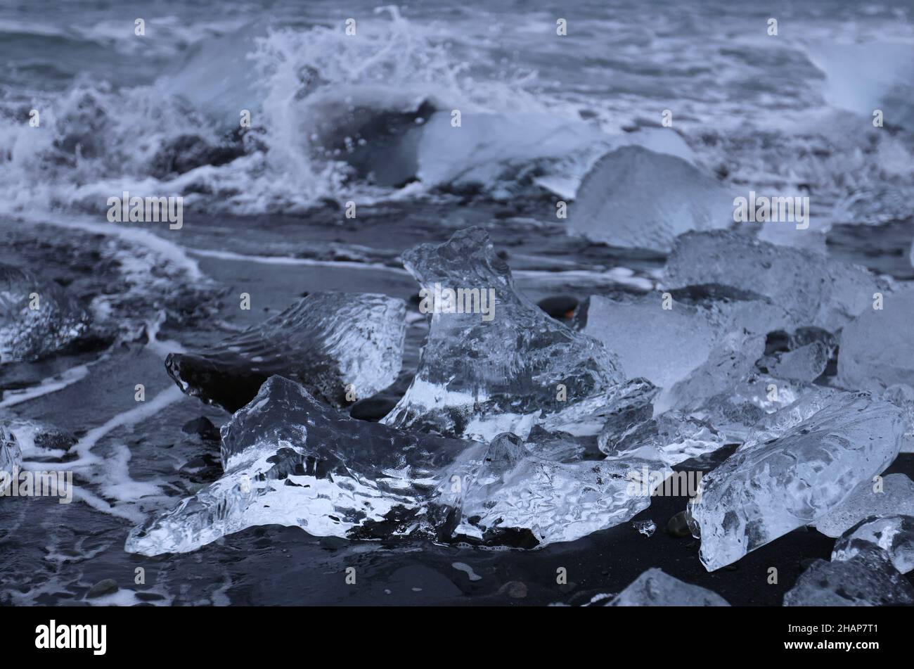 Ice diamonds on the beach, Diamonds Beach Iceland Stock Photo - Alamy