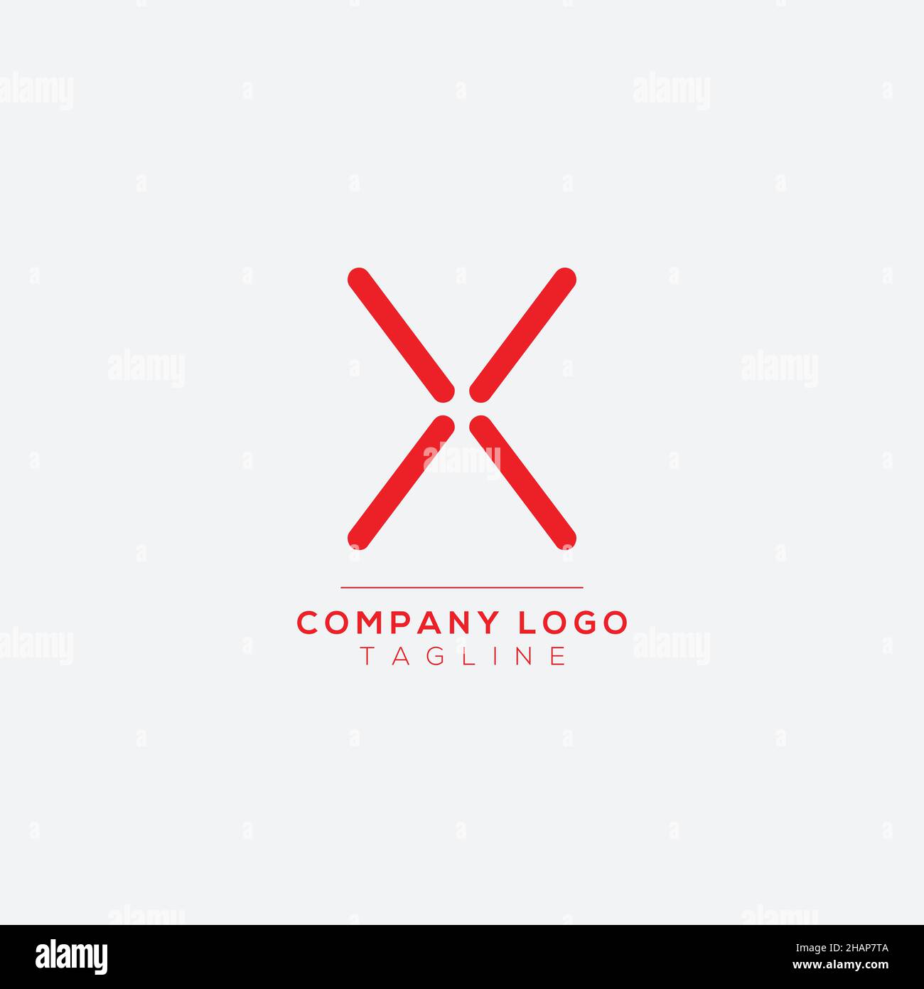 Abstract letter X logo design. Creative, Premium Minimal emblem design ...