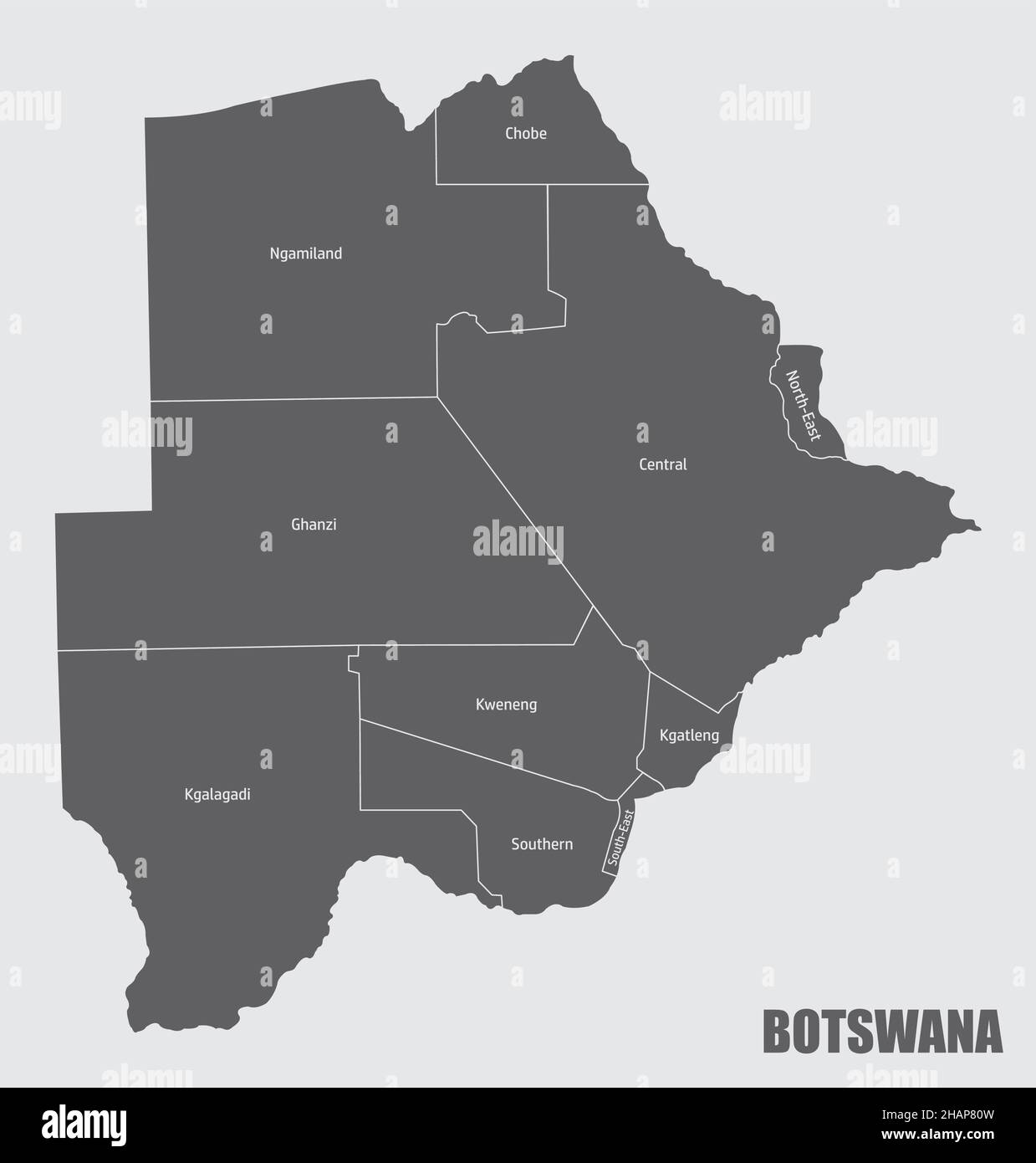 Maps of botswana hi-res stock photography and images - Alamy