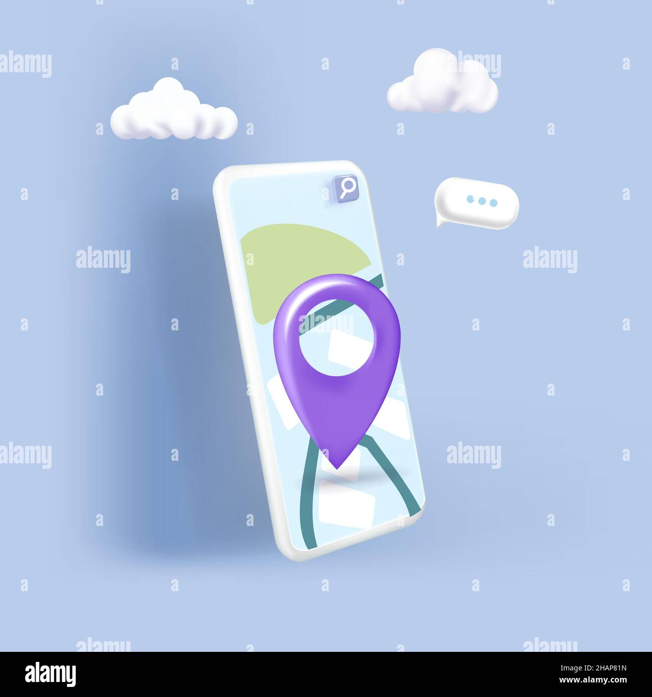 Hand holding mobile smart phone with app delivery tracking Stock Vector ...