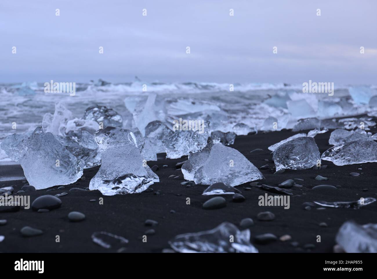 Ice diamonds on the beach, Diamonds Beach Iceland Stock Photo - Alamy