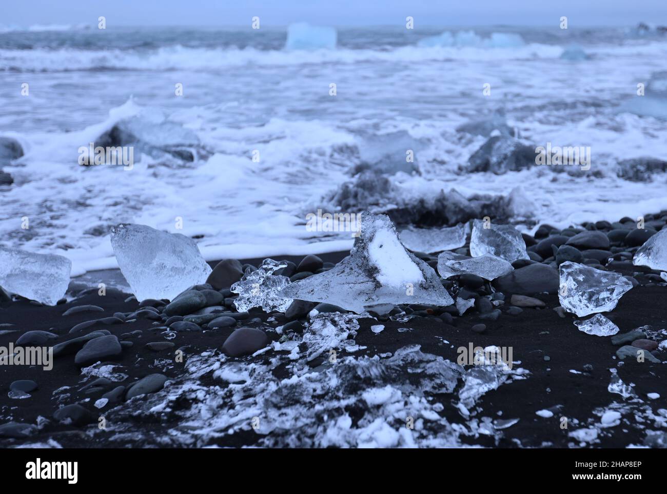 Ice diamonds on the beach, Diamonds Beach Iceland Stock Photo - Alamy
