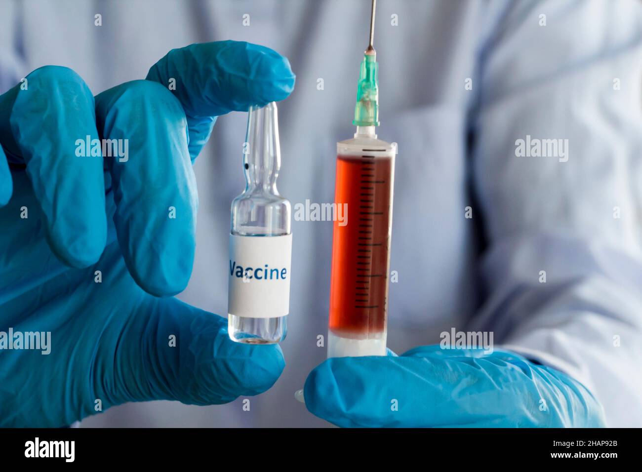 Vaccine taken medical syringe needle hi-res stock photography and ...