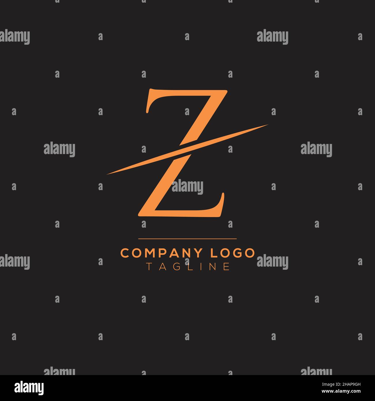 Abstract letter Z logo design. Creative, Premium Minimal emblem design ...
