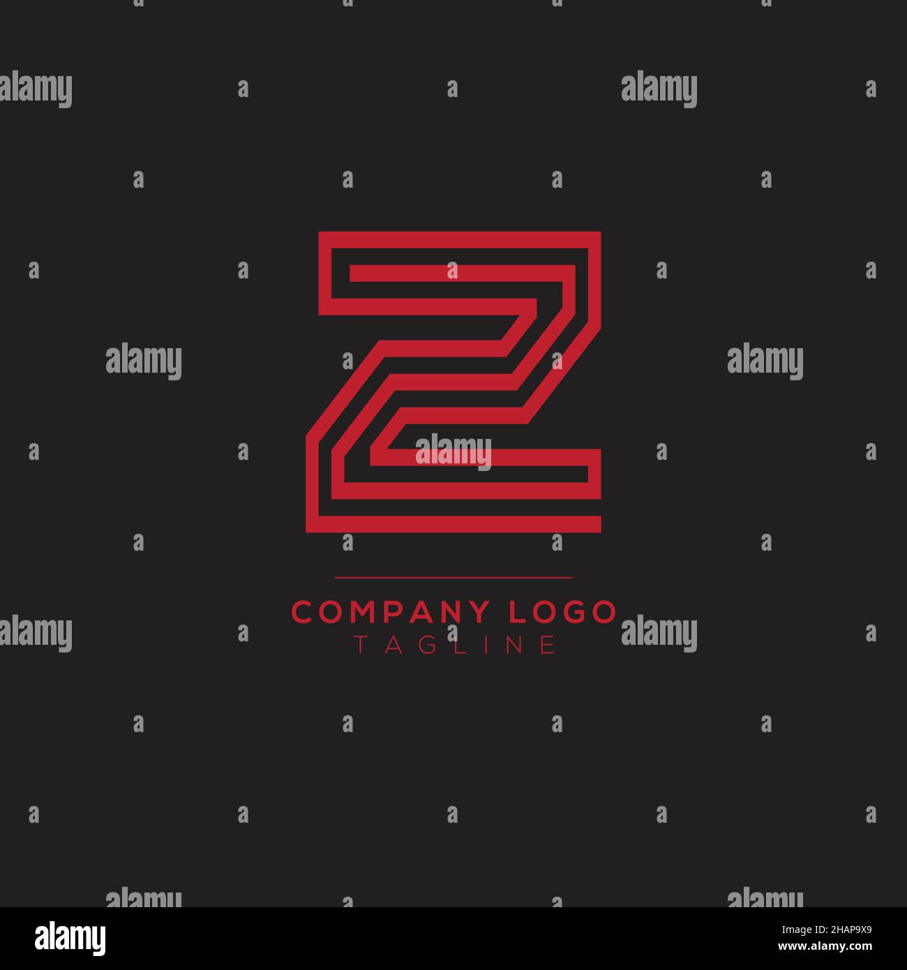 Abstract letter Z logo design. Creative, Premium Minimal emblem design ...