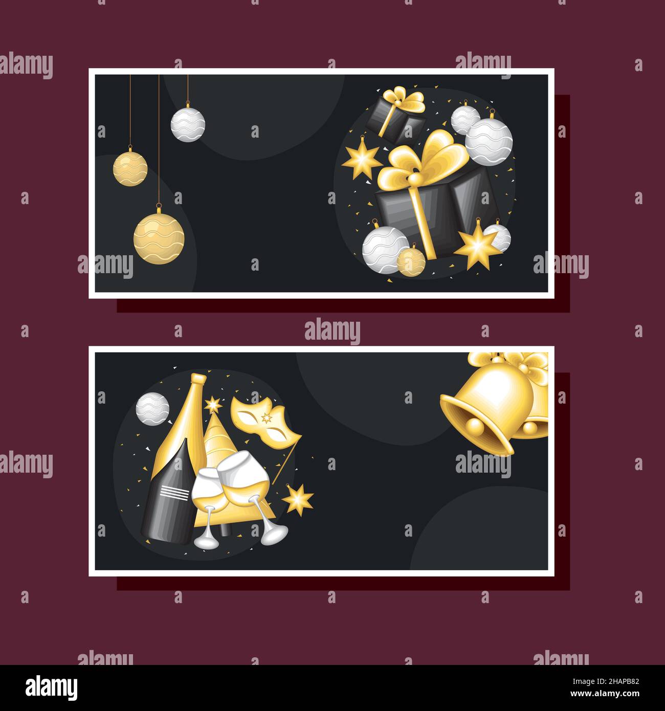 new year celebration banners Stock Vector Image & Art - Alamy