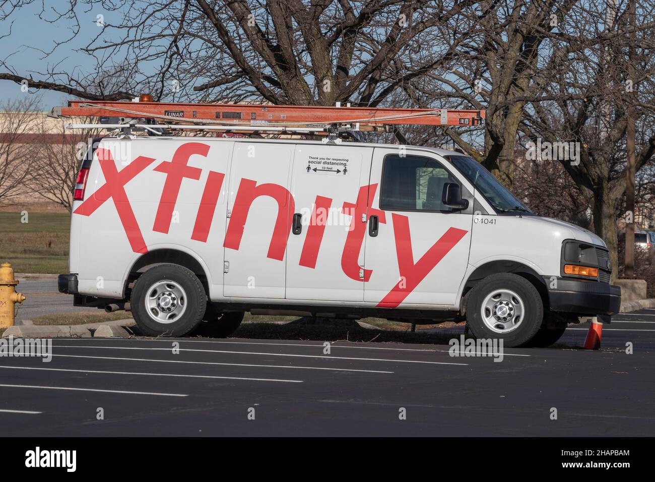 Lafayette - Circa December 2021: Xfinity branded Comcast vehicle ...
