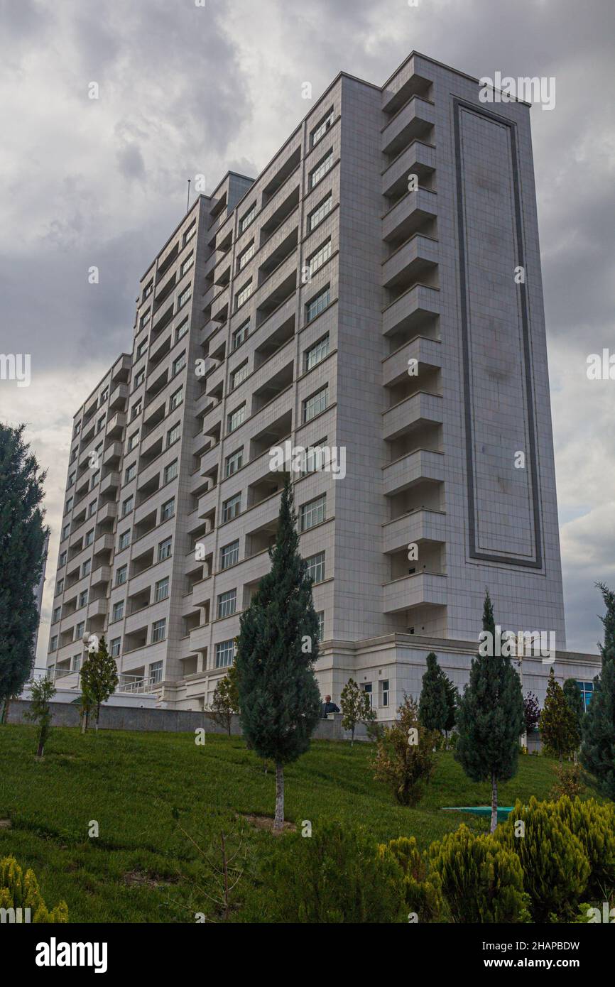 Marble-clad building in Ashgabat, capital of Turkmenistan Stock Photo ...