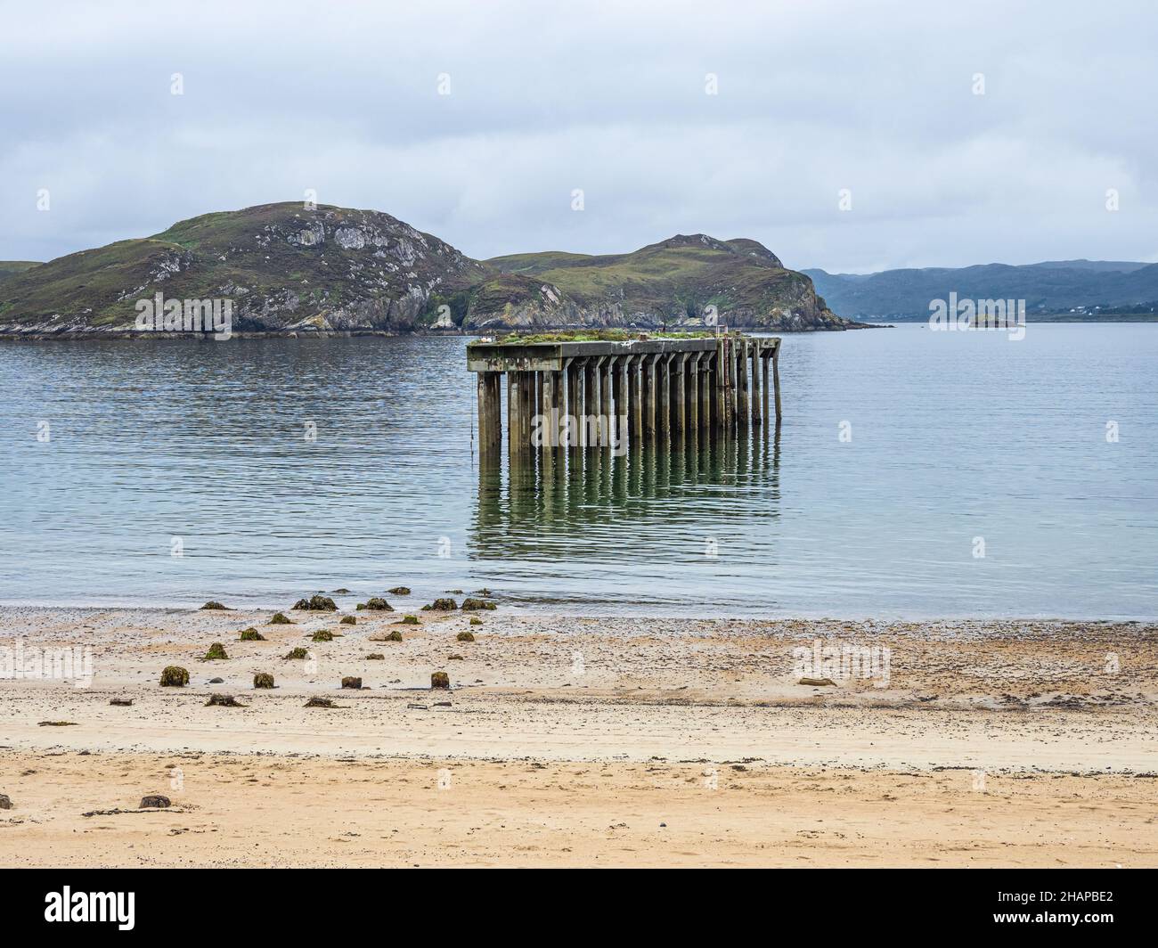 Remain remains ww2 world war boom defence pier loch ewe hi-res stock ...