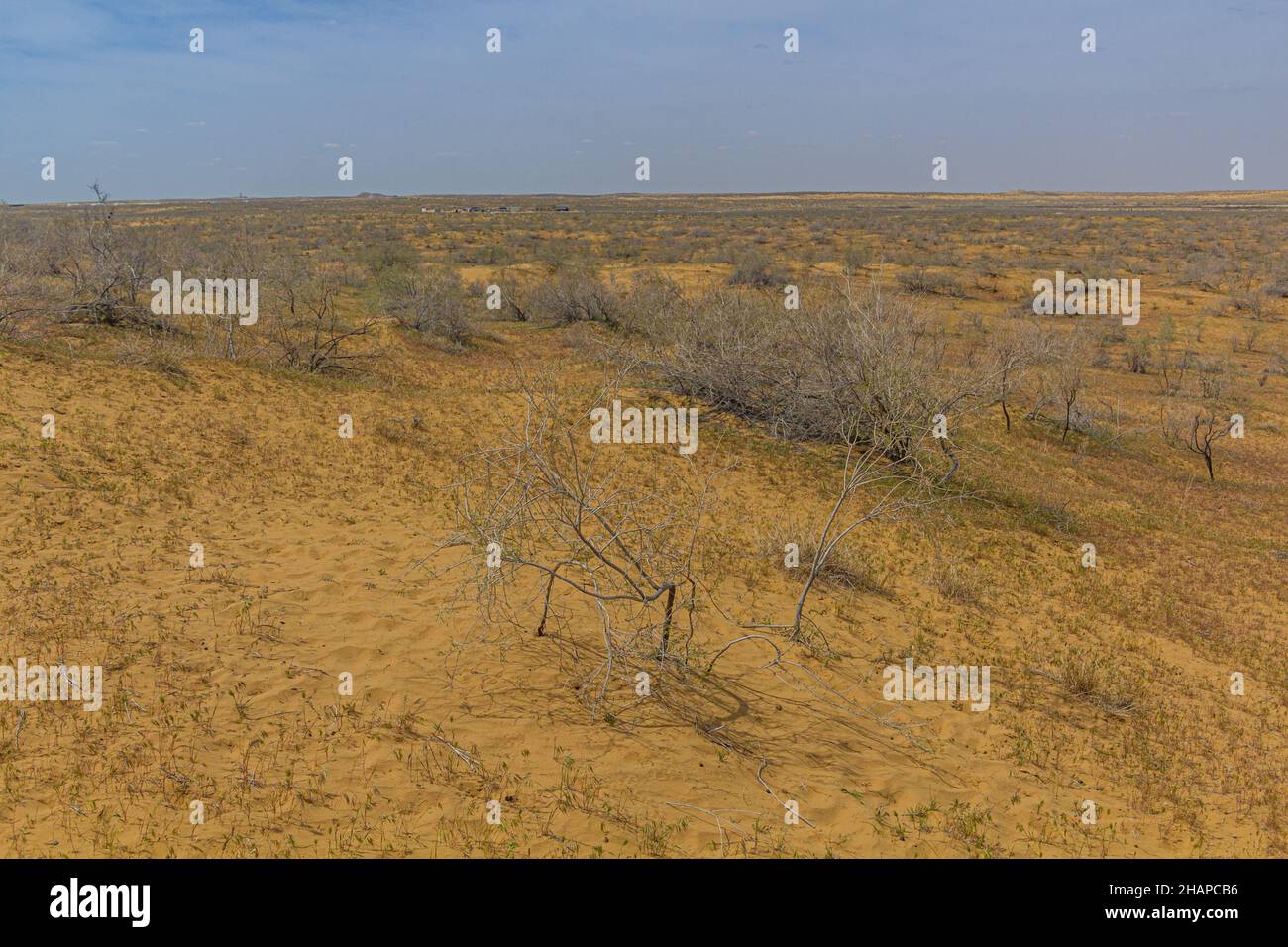 View of Karakum Desert in Turkmenistan Stock Photo - Alamy