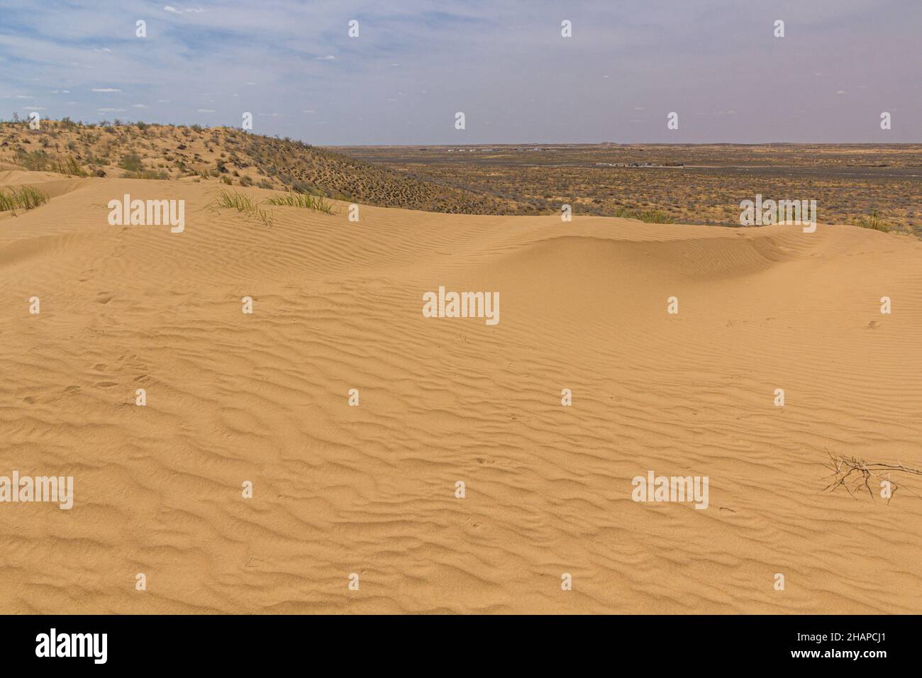 View of Karakum Desert in Turkmenistan Stock Photo - Alamy