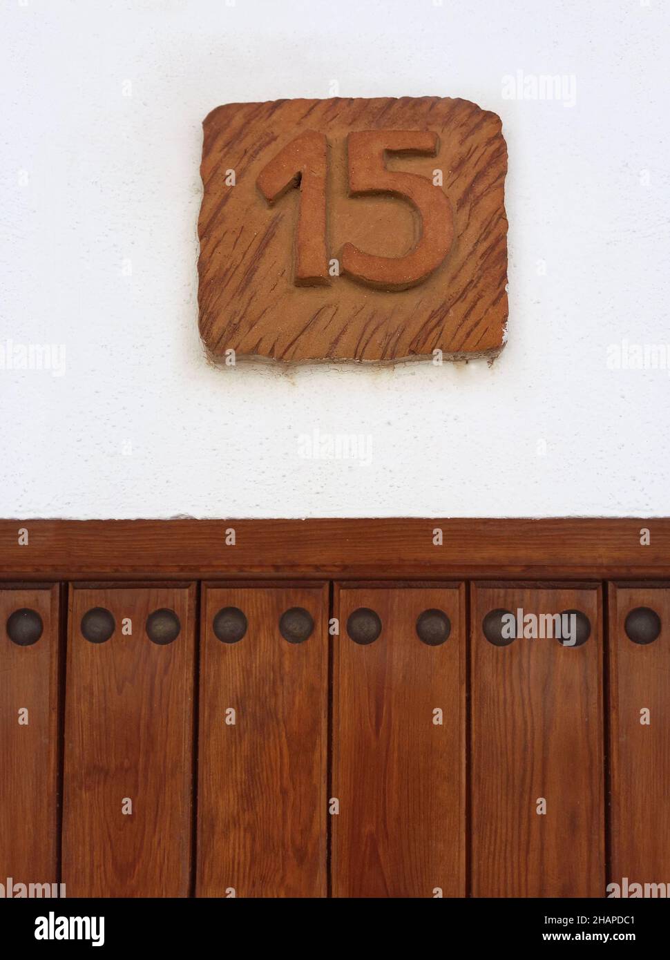 House number 15. Clay over whitewashed wall. Houses with personality ...