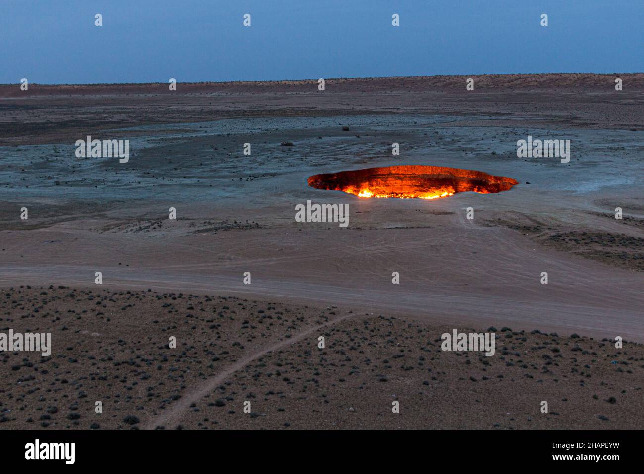Darvaza Derweze gas crater Door to Hell or Gates of Hell in ...