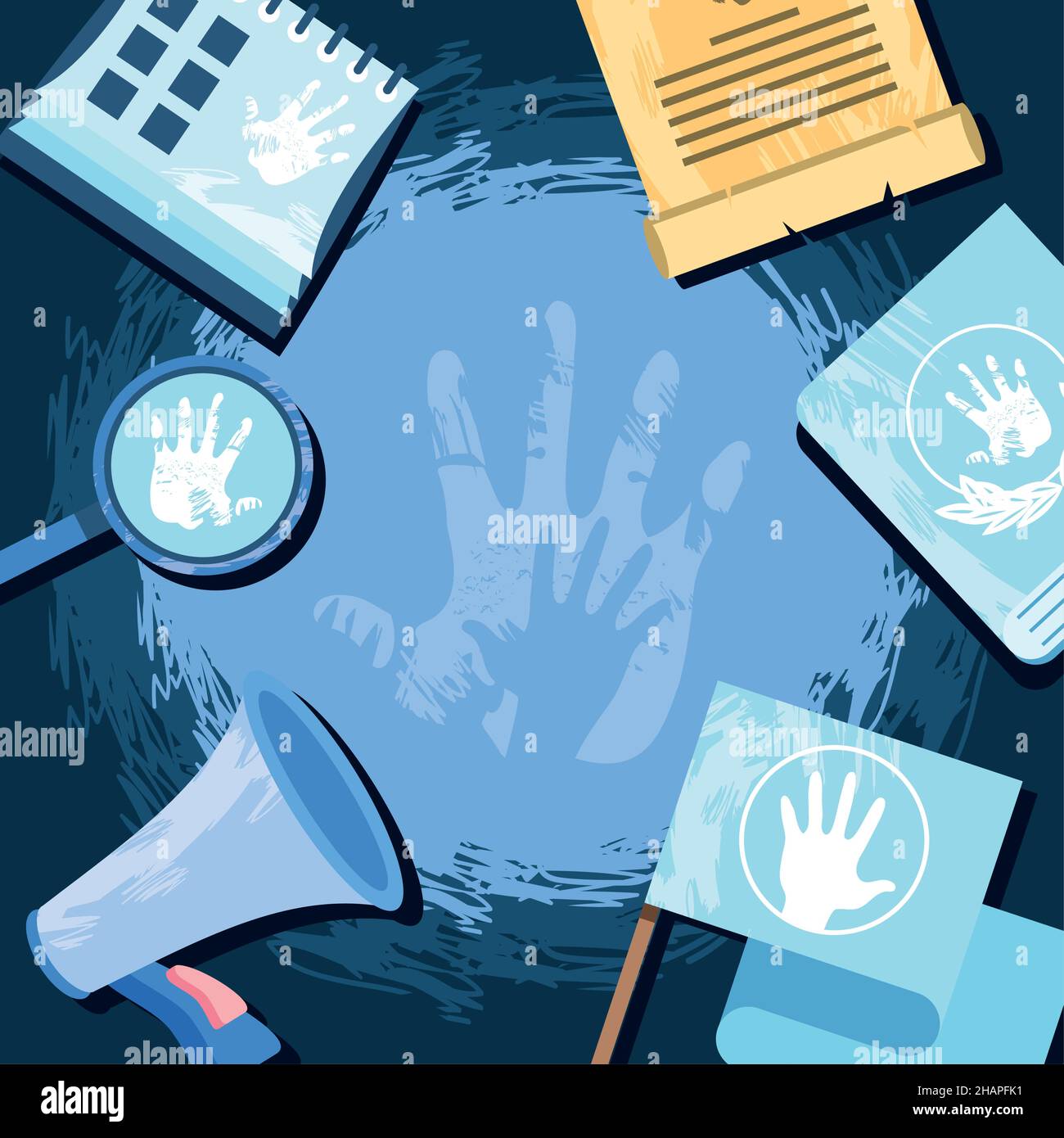 Civil rights placard Stock Vector Images - Alamy
