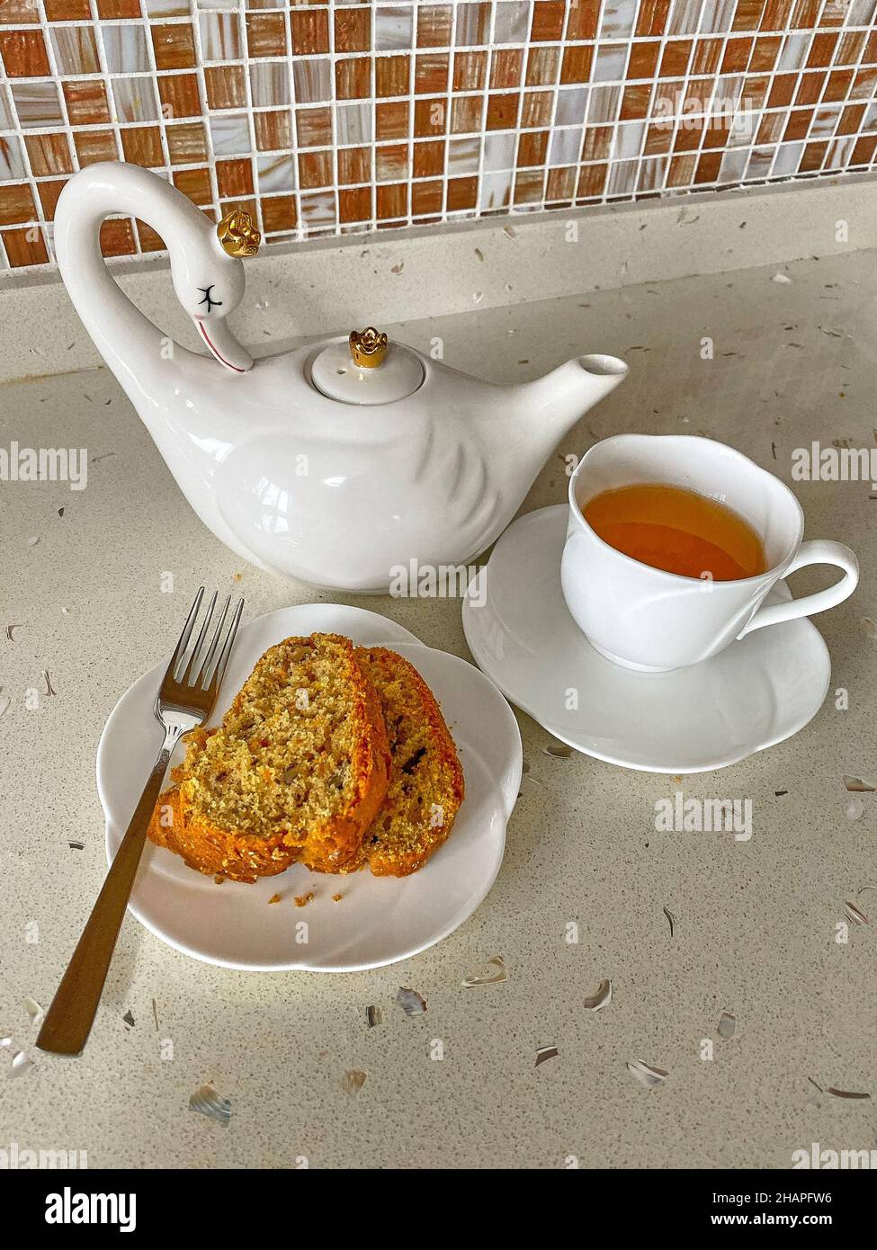 Fresh and relaxing fruit tea Stock Photo - Alamy