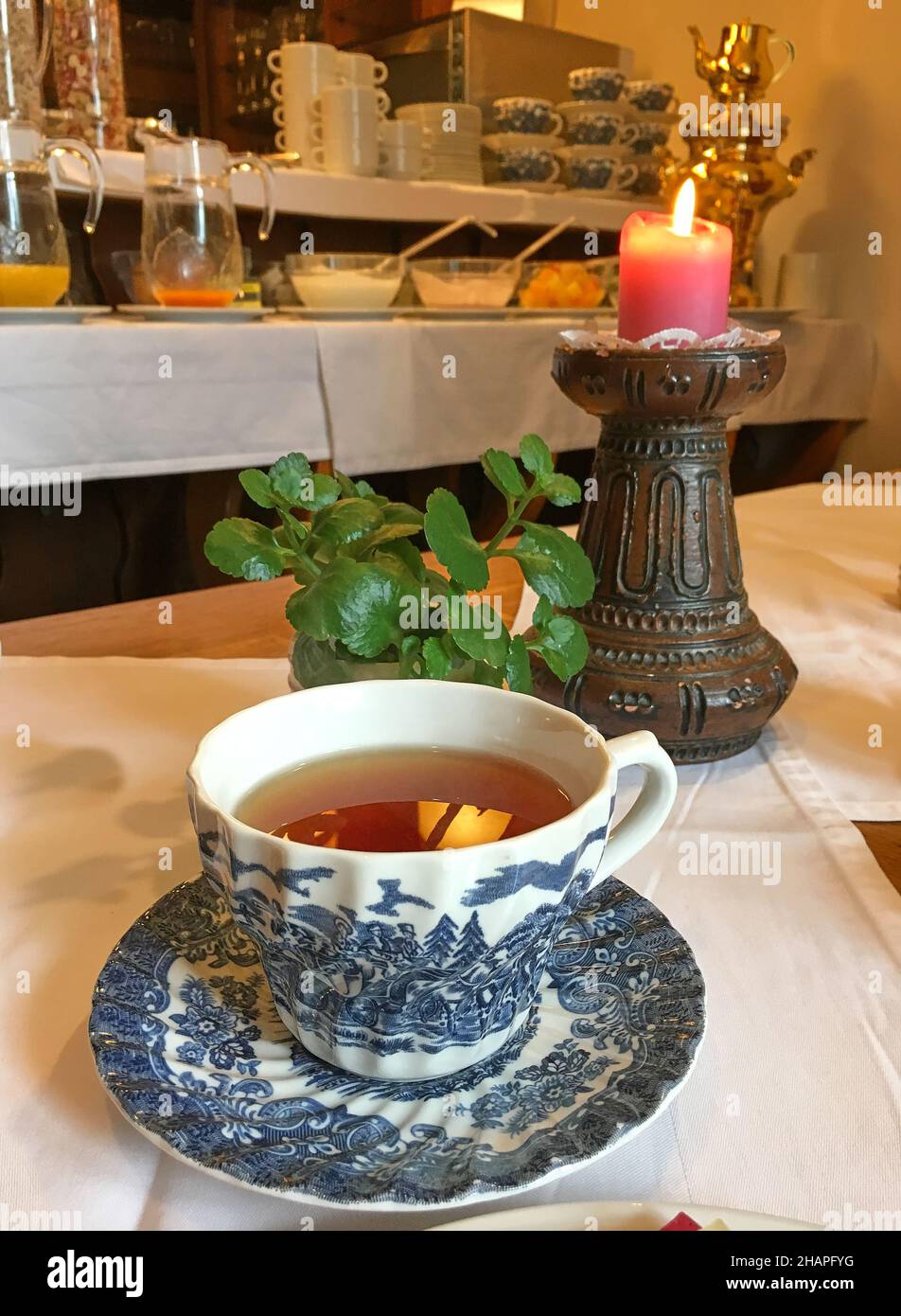 Fresh and relaxing fruit tea Stock Photo - Alamy