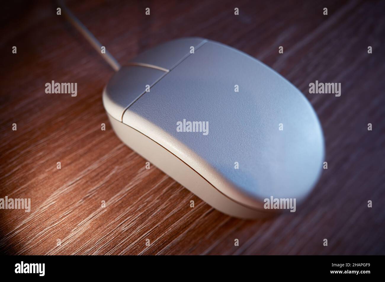 Simple desktop computer mouse background Stock Photo - Alamy