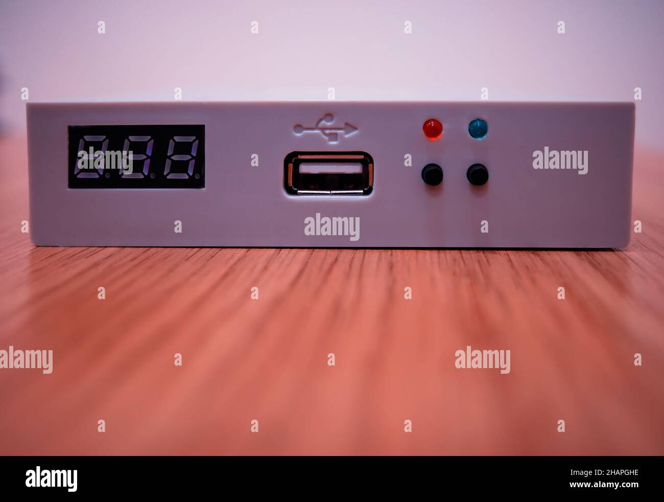 USB emulator of old floppy discs background Stock Photo - Alamy