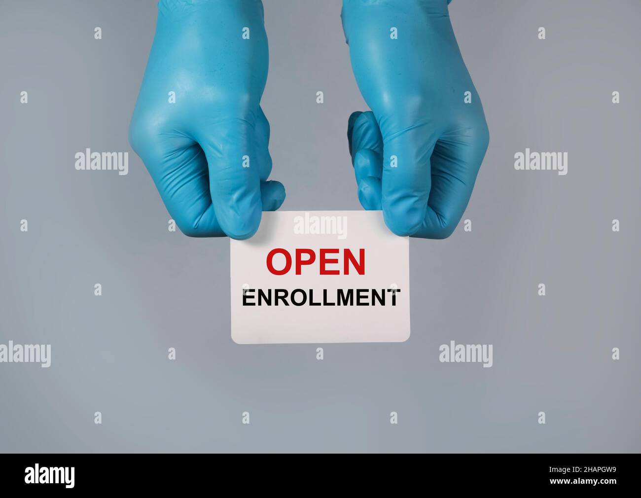 Open enrollment. Medical coverage, health insurance concept Stock Photo ...