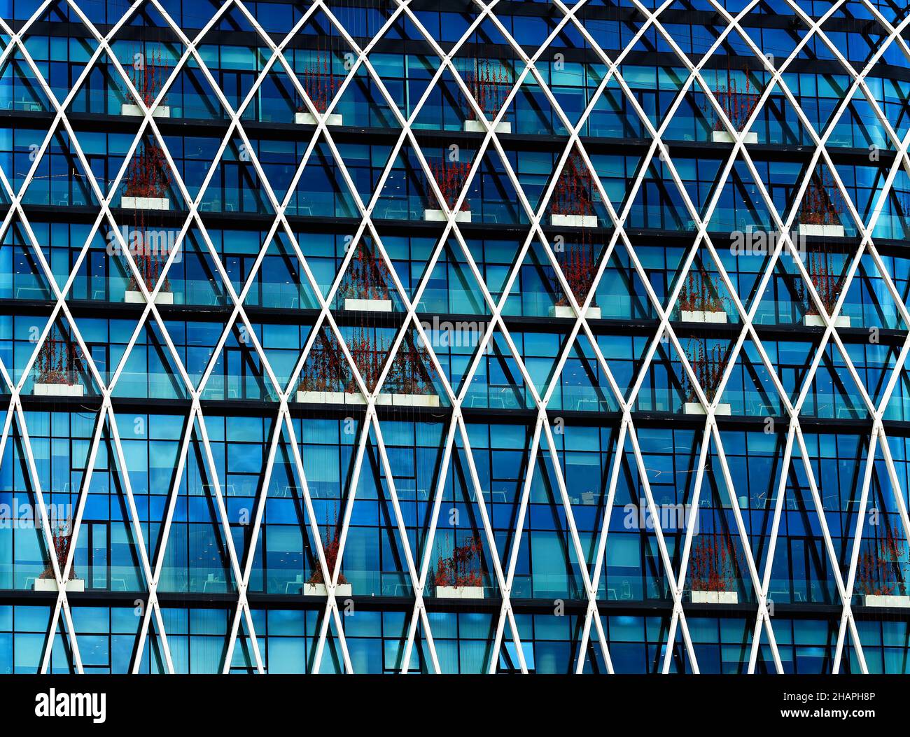 Futuristic office building in Moscow architecture backdrop Stock Photo ...