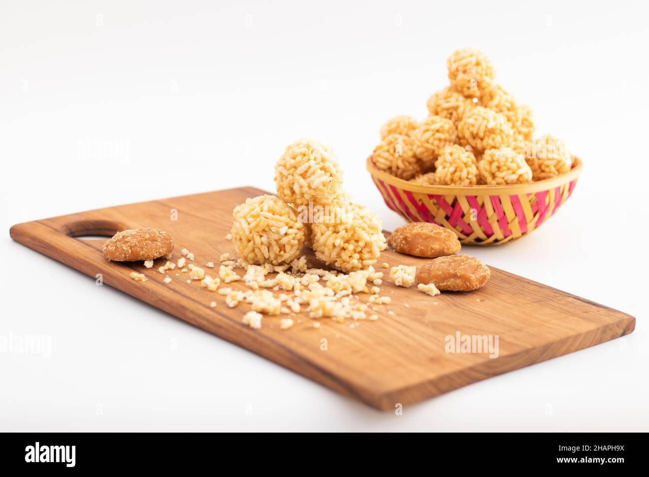 Puffed rice laddu hi-res stock photography and images - Alamy