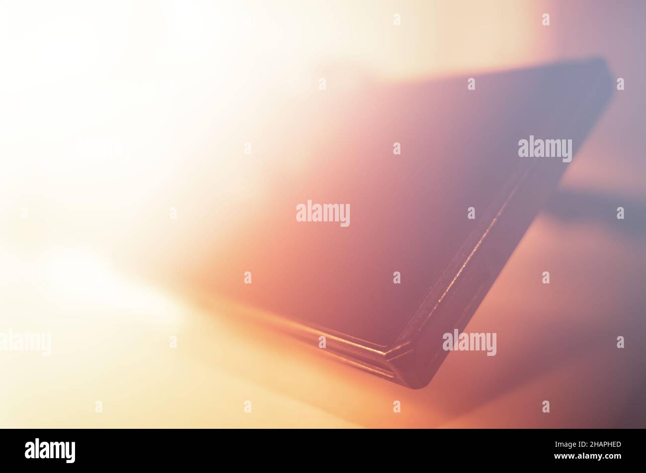 Flip-screen display illuminated by sun light backdrop Stock Photo - Alamy