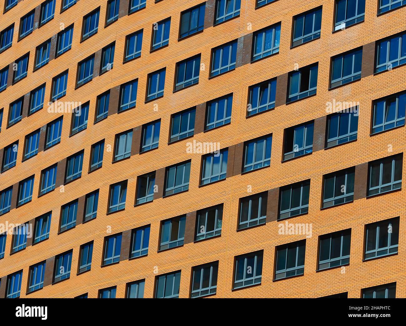 Diagonal row of windows architecture backdrop Stock Photo - Alamy