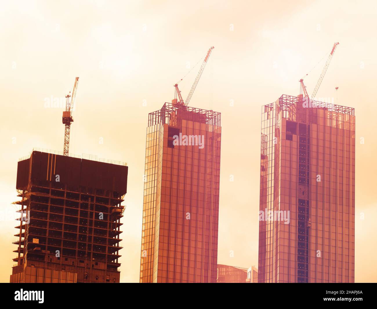 Constructing skyscrapers hi-res stock photography and images - Alamy