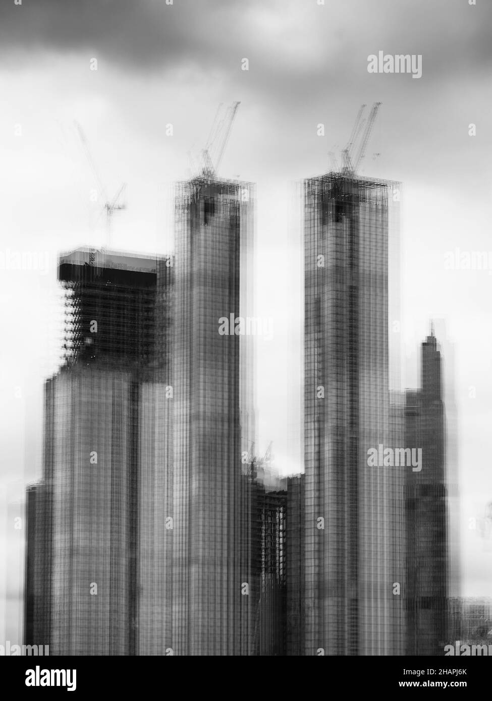 Minimal modern skyscrapers architecture Stock Photo - Alamy
