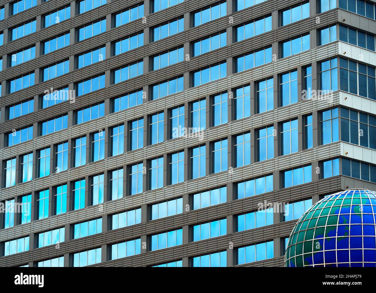 Diagonal windows of modern building architecture Stock Photo - Alamy
